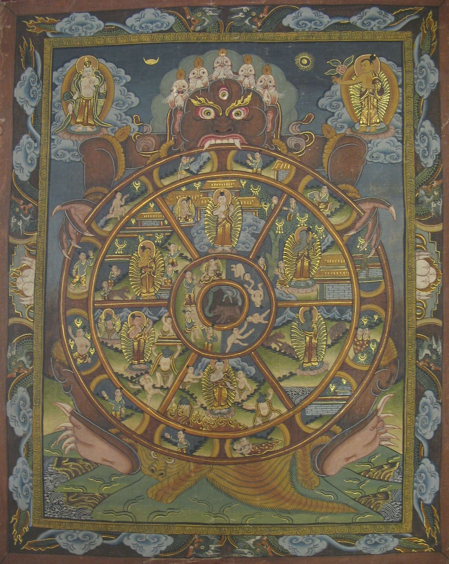 The Wheel Of Life Samsara Thangka Mandala